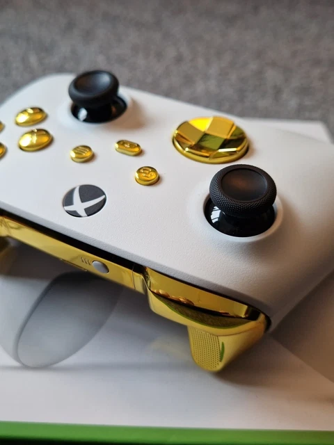 MICROSOFT XBOX SERIES S/X Wireless Controller - Custom White / Gold £ ...
