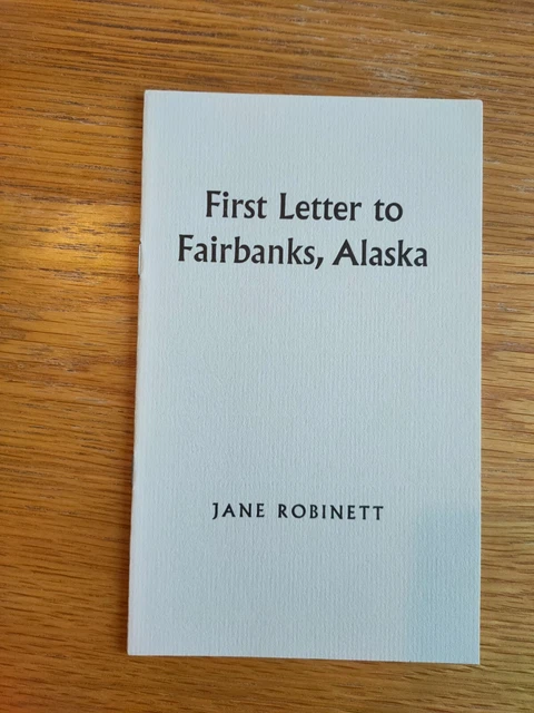 FIRST LETTER TO Fairbanks, Alaska - Jane Robinett - Signed (Sceptre ...