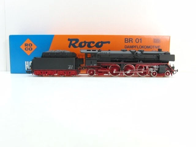 ROCO H0 04119 B Dampflok BR01, DB, DC, Licht, TOP in OVP, geprüft ...