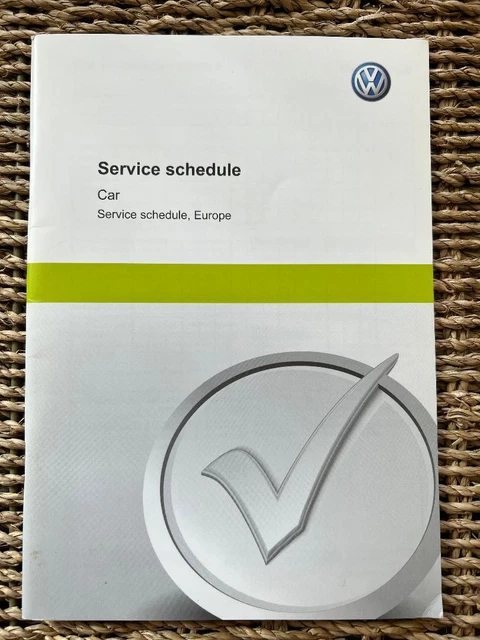 VW SERVICE BOOK GOLF GTD GTI GTE EOS SV UP JETTA CC POLO - Not Owners ...