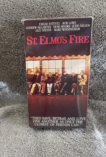 ST. ELMO'S FIRE (VHS 1985) Rob Lowe, Emilio Estevez, Demi Moore $15.00 ...