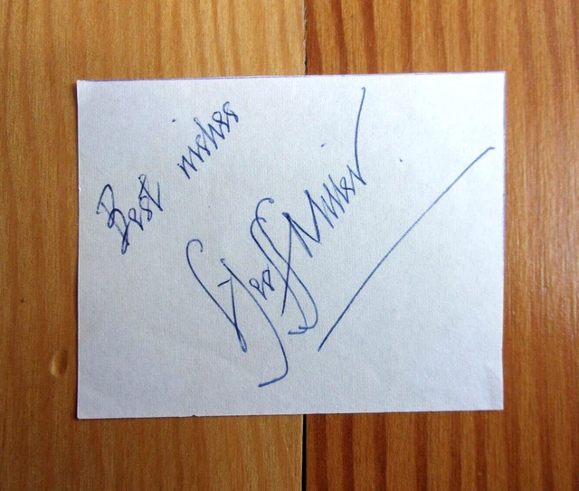 VINTAGE 1970'S CRICKET Autograph: Geoff Miller of Derbyshire, Essex and ...