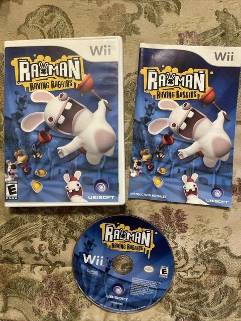 RAYMAN RAVING RABBIDS (Nintendo Wii, 2006) Complete In Box Cib Tested ...