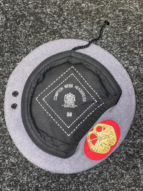 FIRE DEPARTMENT BADGE On Compton Webb Headdress Beret Hat Size 58 £17. ...