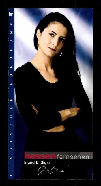 INGRID EL SIGAI HR cartolina autografata originale firmata # BC 64731 ...