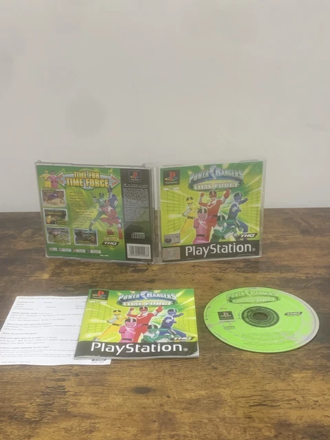PS1 POWER RANGERS Time Force Playstation One game - Black Label ...