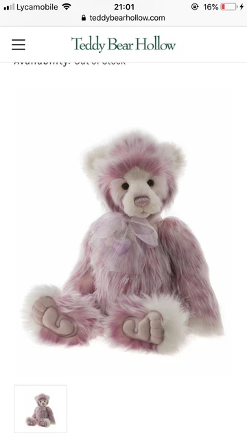 RETIRED CHARLIE BEARS Plush Collection 2019 Jill - CB191959C £175.00 ...