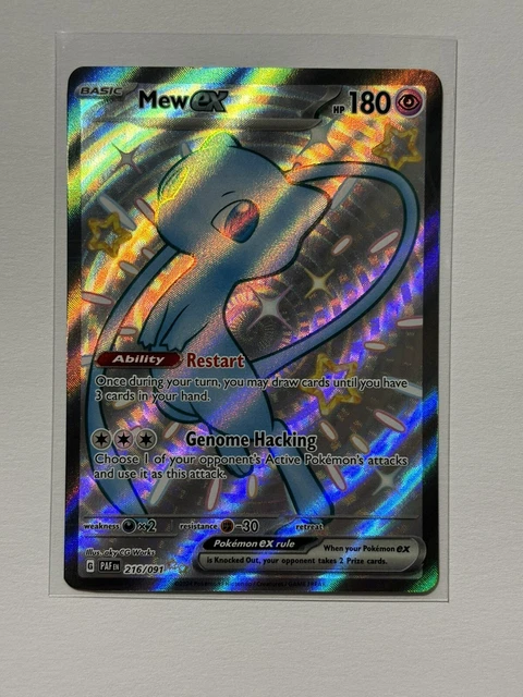 POKÉMON MEW EX 216/091 brillant ultra rare destin écarlate et violette ...