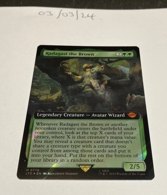 MAGIC THE GATHERING MTG Radagast the Brown Mythic Extended SURGE FOIL ...