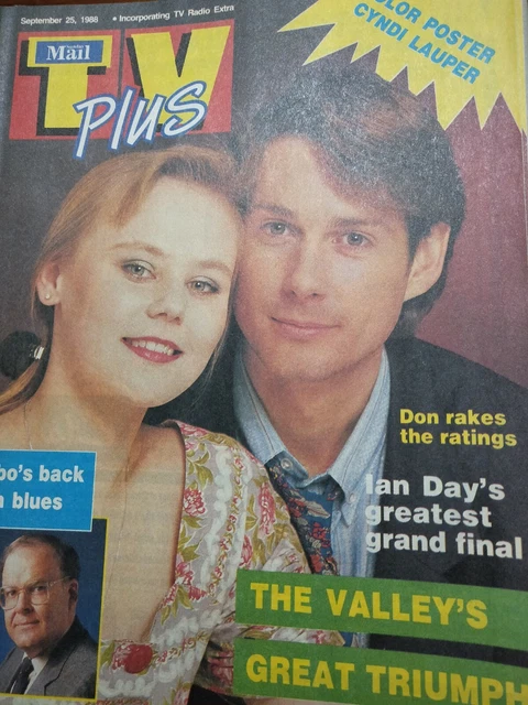 AUSTRALIAN TV PLUS Magazine 1988 John Lennon~Country Practice~Cyndi ...