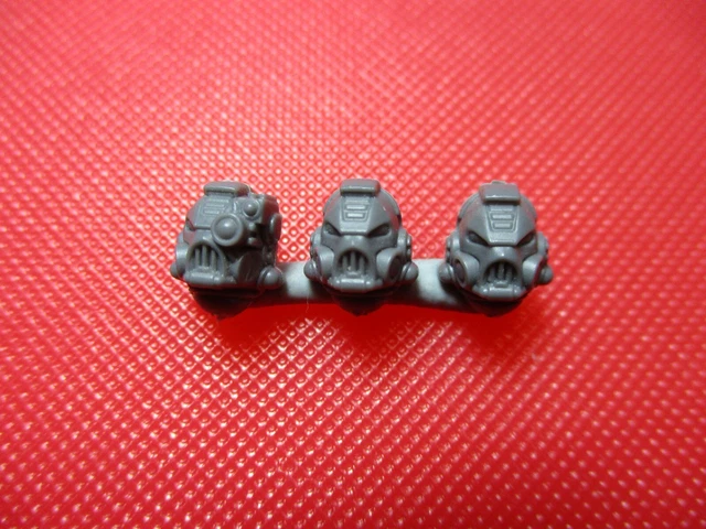 WARHAMMER 40K SPACE Marine Assault Centurion Heads Helmets x3 Bits Box ...