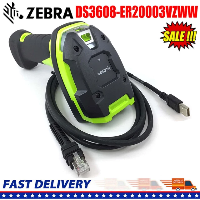 ZEBRA DS3608-ER20003VZWW ULTRA-RUGGED 2D Handheld Barcode Scanner With ...