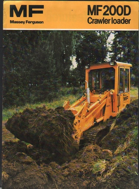 MASSEY FERGUSON &MF200D& Crawler Tractor Loader Brochure Leaflet £34.00 - PicClick UK