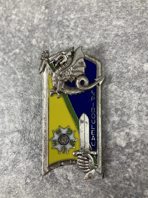 INSIGNE MILITAIRE. PROMOTION Sergent-Chef Pibouleau 8° Bpc. Ensoa. 1987 ...