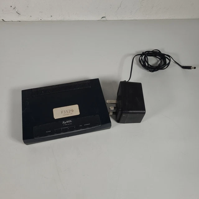 ZYXEL P-660H-D1 ADSL Wired Modem Router P-600 Series With Power Supply ...