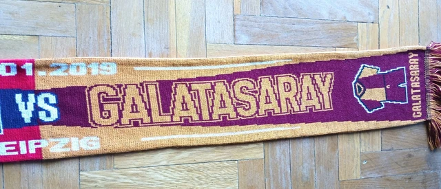 BUFANDA LEIPZIG RED BULL Vs GALATASARAY 12-01-2019 DOBLE CARA IGUAL ...