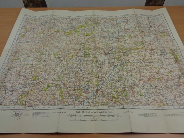 WW2 WAR OFFICE map of "CHARD & AXMINSTER" (HOME GUARD, ARMY, CIVIL ...