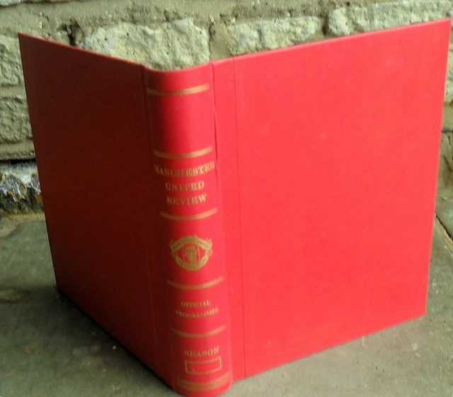 MAN UTD 1980S OFFICIAL FOOTBALL PROGRAMME BINDER EXCELLENT CONDITION £ ...