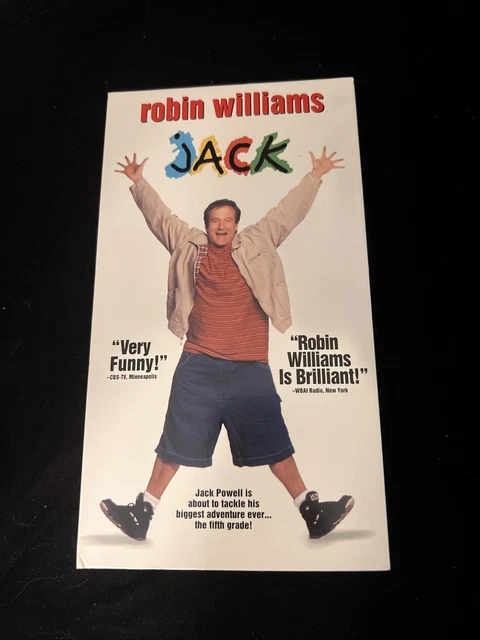 JACK (VHS 1997) 9180. Robin Williams, Diane Lane, Jennifer Lopez, Brian ...
