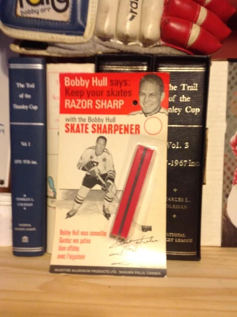 XXRARE 1960'S BOBBY Hull Skate Sharpener (Red) In Original Package ...