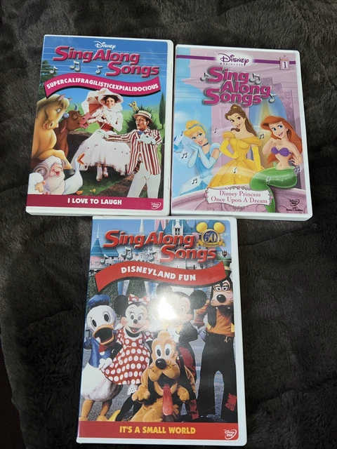 DISNEY SING ALONG Songs DVD Lot $22.09 - PicClick CA
