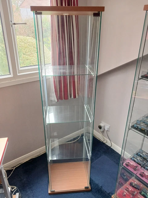 IKEA DETOLF DISPLAY Cabinet - Light Wood (Collection from RG7) £70.00 ...