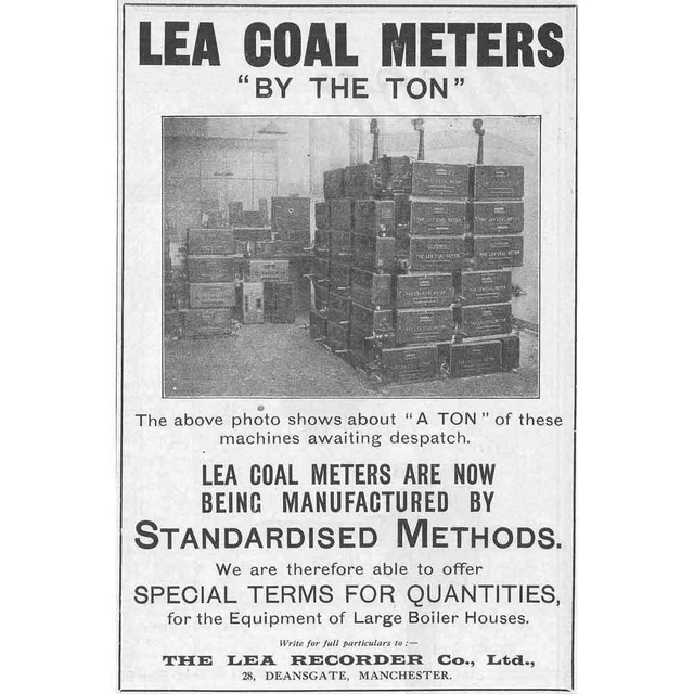 LEA RECORDER LTD Manchester, Coal Recorders Vintage Engineering Advert ...