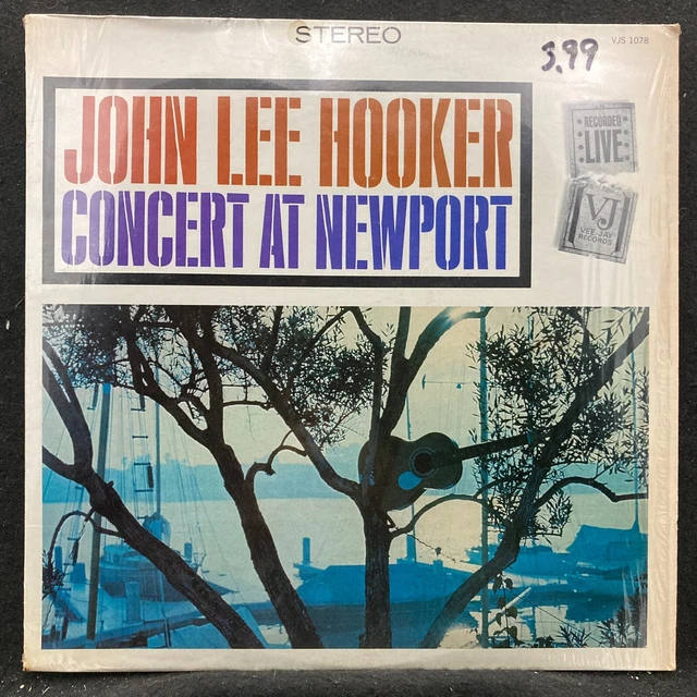 CONCERT AT NEWPORT by John Lee Hooker (Vee-Jay VJS 1078) LP EX/VG+ $80. ...