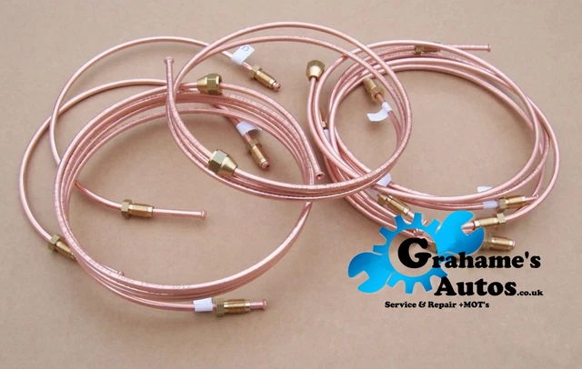 FORD CONSUL 375, ZEPHYR, ZODIAC Mk2 COPPER BRAKE PIPE KIT + BRASS ...