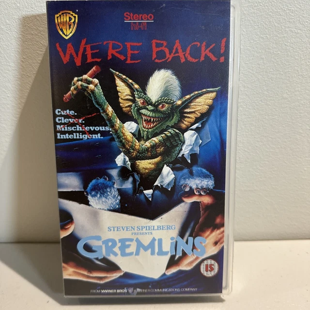 GREMLINS VHS VIDEO Tape Movie Zach Galligan Phoebe Cates Spielberg 1984 ...