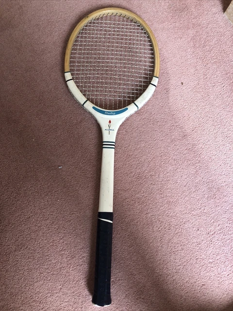 DUNLOP ALPHA LIGHT Vintage/Retro Wooden Tennis Racket £9.99 - PicClick UK