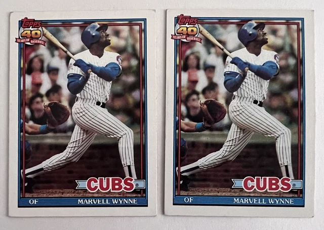 2 CARTES DE baseball Marvell Wynne Cubs 714 Topps 1991 EUR 1,08 ...