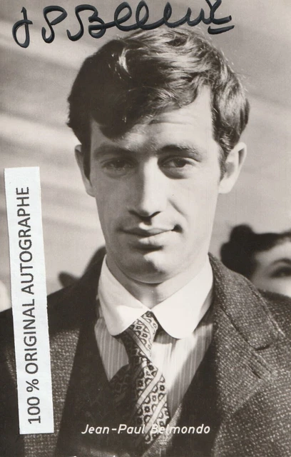JEAN-PAUL BELMONDO : Signed Etoile Cinéma - Autograph Original ...