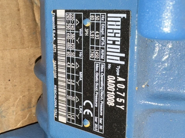 FRASCOLD A 0.75 Y Refrigeration Compressor £363.70 - PicClick UK