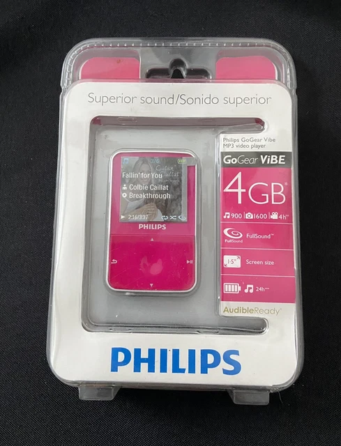 PHILIPS GOGEAR VIBE 4 GB Portable MP3 Video Player Red NEW SEALED $30. ...