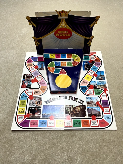 MISS WORLD GAME Denys Fisher 1972 SPARE GAME BOARD £14.99 - PicClick UK