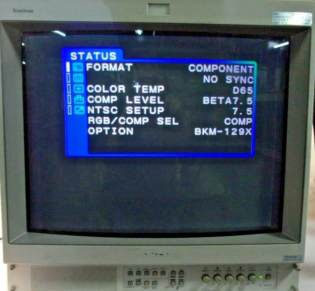 SONY TRINITRON MODEL PVM-20L2MD 20 inch CRT Color Video Monitor Retro ...