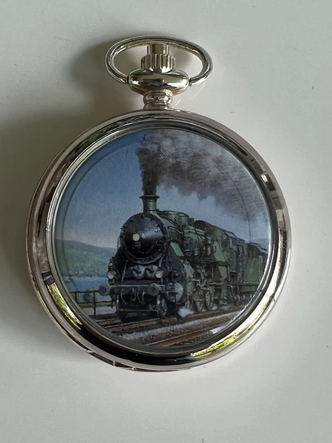 MECHANICAL SKELETON SKELETON Pocket Watch Pocket Watch Running Railroad ...