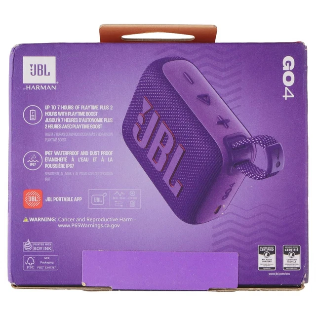JBL GO 4 Ultra-Portable Waterproof and Dustproof Bluetooth Speaker ...