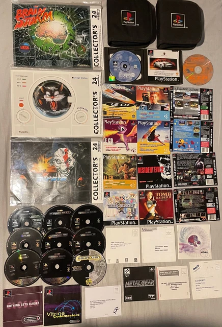 LOT PS1 (SKINS, jeux, notices, flyers, démos, pochettes..) LIRE ANNONCE ...
