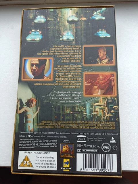 THE FIFTH ELEMENT VHS. Wide-screen. Rare. Card Case. £18.82 - PicClick UK