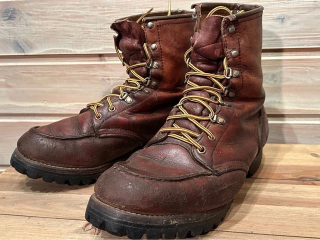 RED WING IRISH Setter Boots 70s White Square Dog Tag Made in USA £474. ...