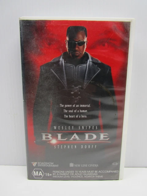 BLADE, WESLEY SNIPES, VHS Tape, Vintage Video, Movie, MA15+, 1998 $20. ...