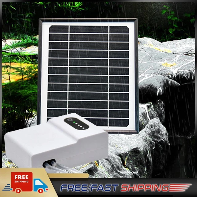 SOLAR FISH OXYGEN Pump 6V/5W Solar Oxygen Aerator Solar Oxygenator for ...