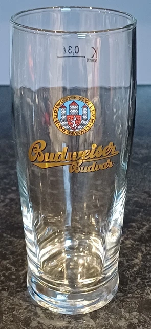 BUDWEISER BUDVAR BEER Glass O.3L. £10.67 - PicClick UK