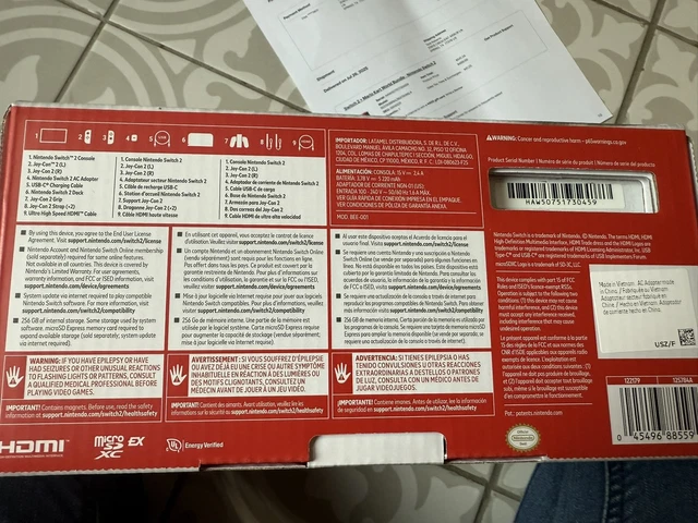 NINTENDO SWITCH 2 Handheld Console System - Mario Kart World Bundle ...