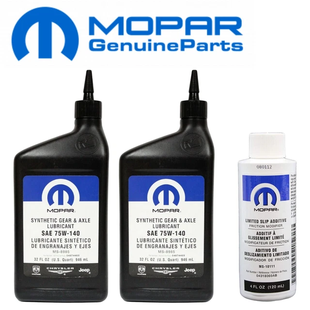 2 X 75W140 Mopar Huiles De Transfert Et Différentiels + 1X Additif ...
