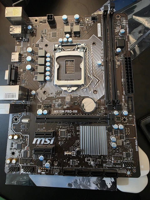 MSI H110M PRO-VH Socket 1151 DDR4 Micro ATX Motherboard complete with ...