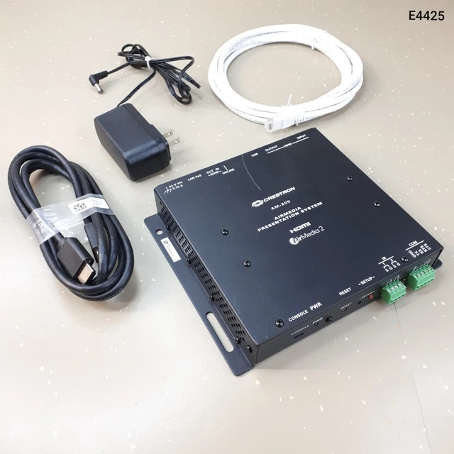 CRESTRON AM-200 AIRMEDIA Presentation System With Adapter And Cables ...