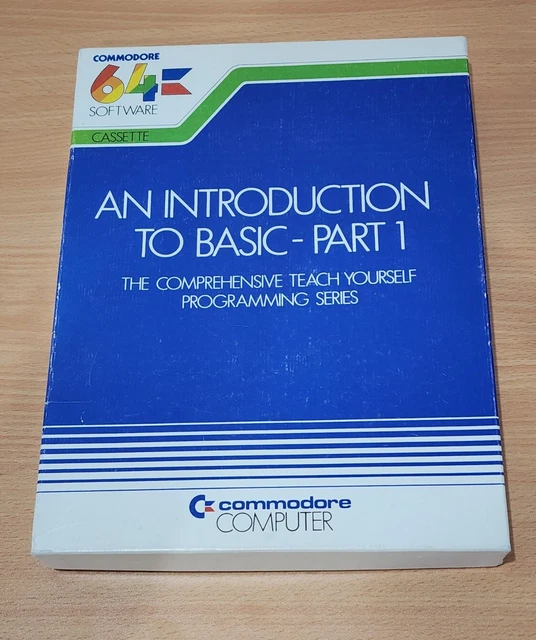 INTRODUCTION TO BASIC Part 1 Huge Box Complete Commodore 64 C64 Teach ...